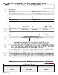 Arizona Form 650C (ADOR10757) Download Fillable PDF or Fill Online ...