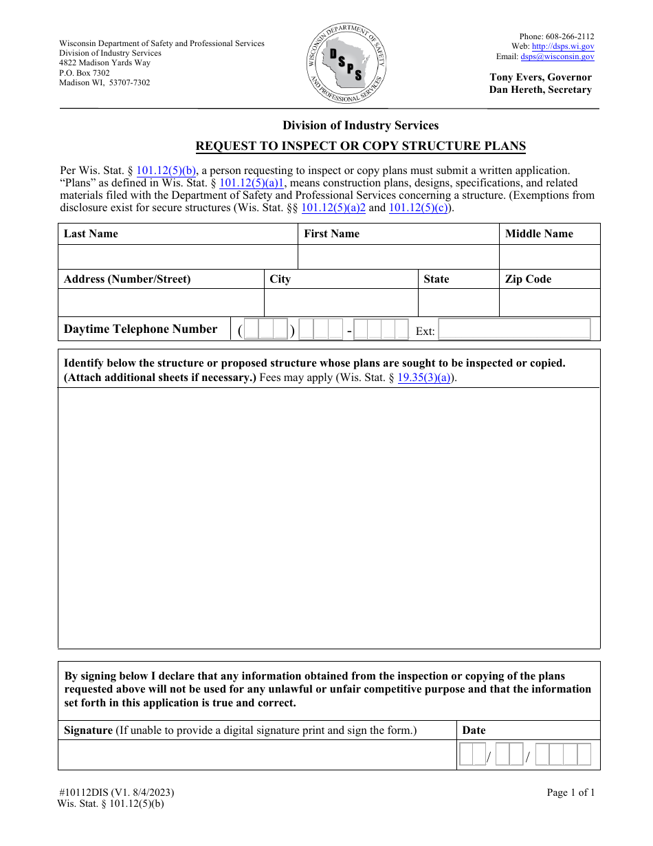 Form 10112DIS - Fill Out, Sign Online and Download Fillable PDF ...