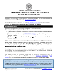 Download Instructions for Firm Registration Renewal PDF, 2025 ...