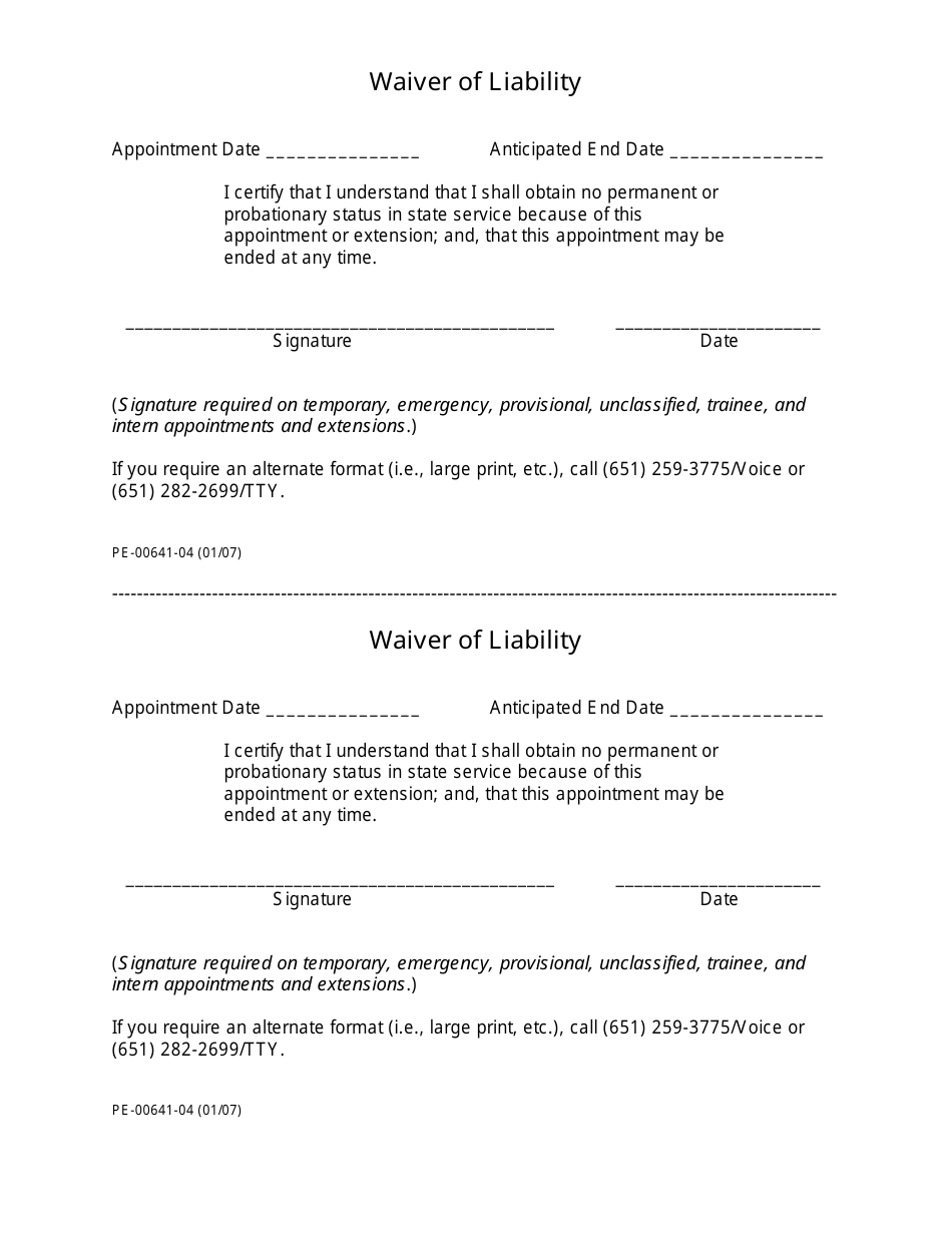 Form PE-00641-04 - Fill Out, Sign Online and Download Printable PDF ...