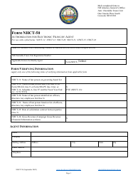 Form NHCT-50 Download Fillable PDF or Fill Online Authorization for ...