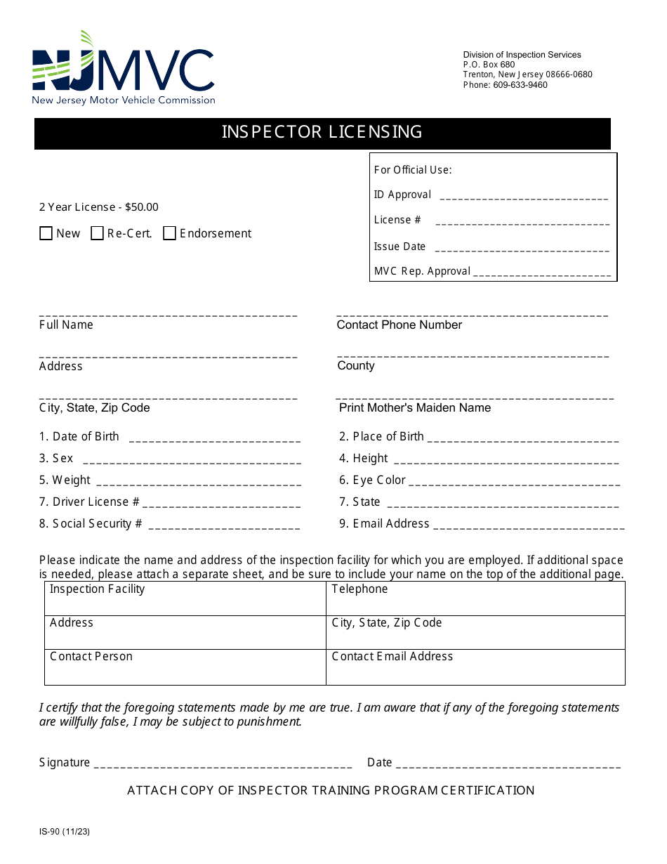 Form IS-90 - Fill Out, Sign Online and Download Fillable PDF, New ...