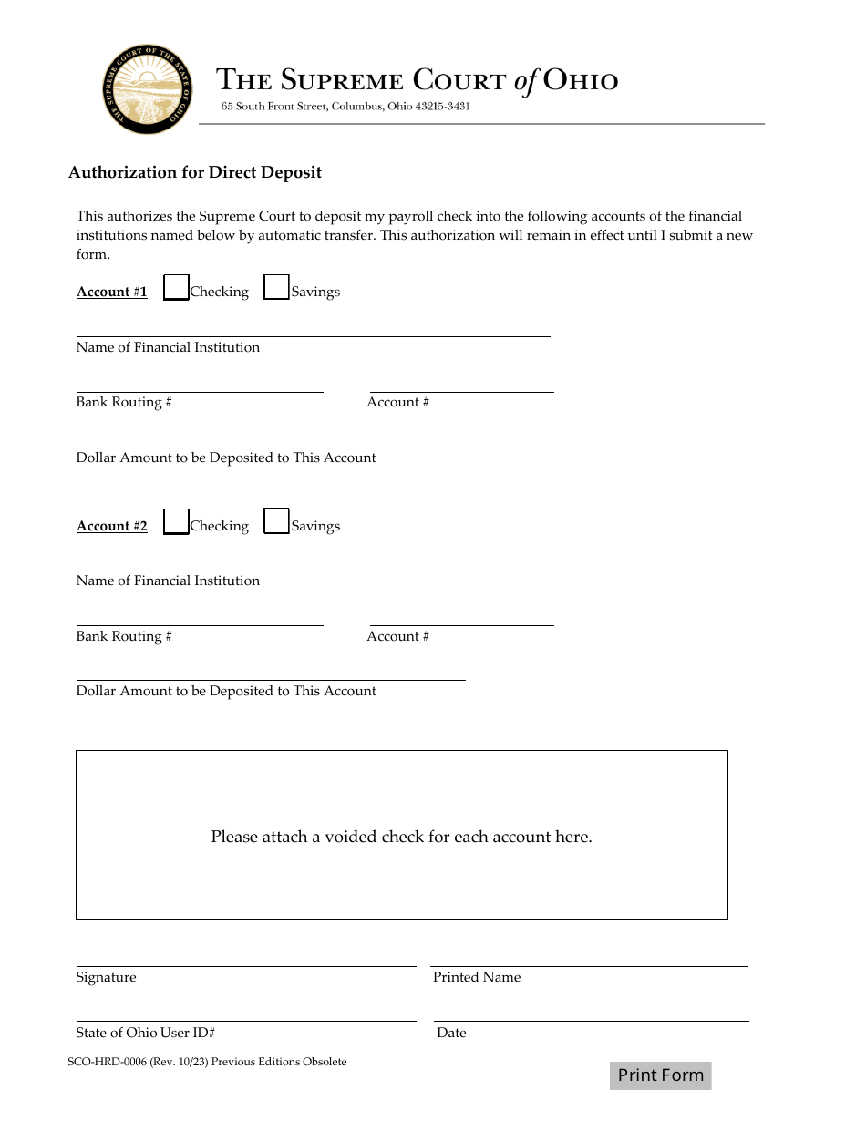 Form SCO-HRD-0006 - Fill Out, Sign Online and Download Fillable PDF ...