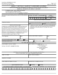 Form SSA-1199-OP63 Download Fillable PDF or Fill Online Direct Deposit ...