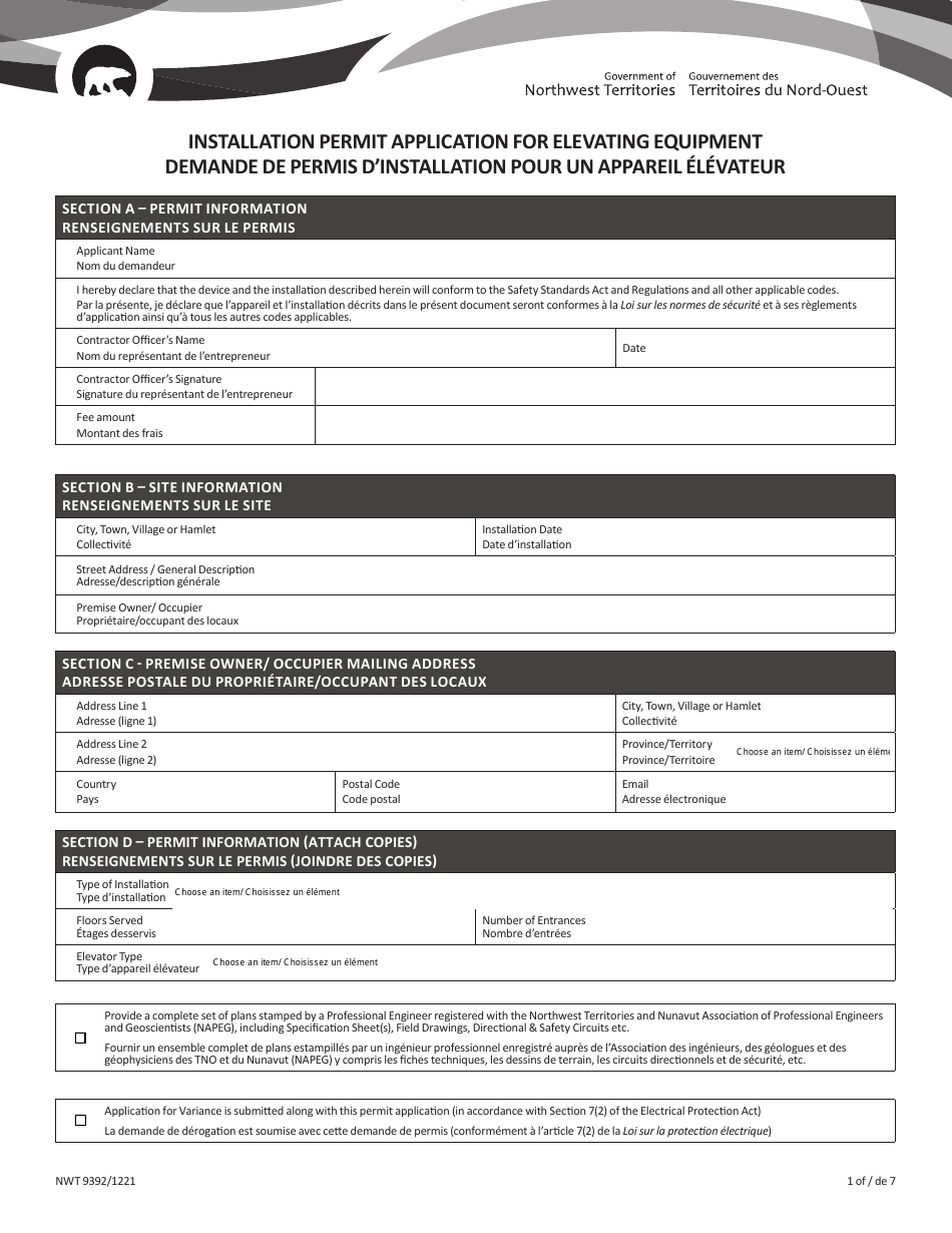 Form NWT9392 - Fill Out, Sign Online and Download Fillable PDF ...