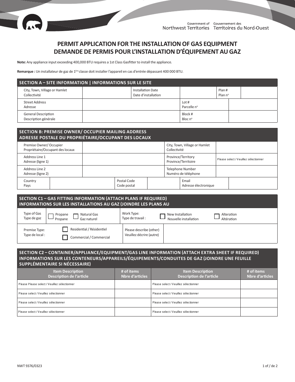Form NWT9376 - Fill Out, Sign Online and Download Fillable PDF ...