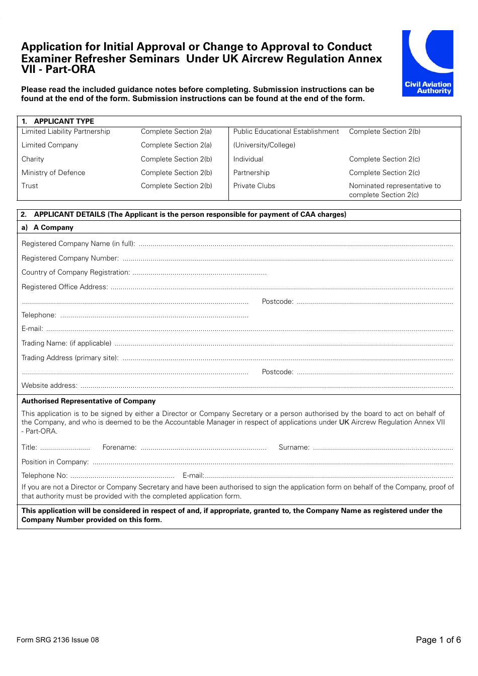 Form SRG2136 - Fill Out, Sign Online and Download Fillable PDF, United Kingdom | Templateroller