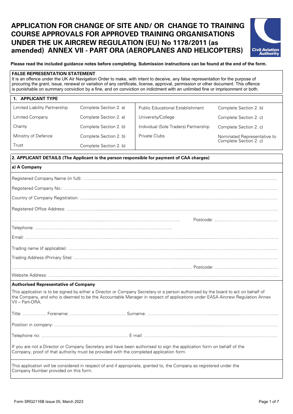 Form Srg2116b Download Fillable Pdf Or Fill Online Application For