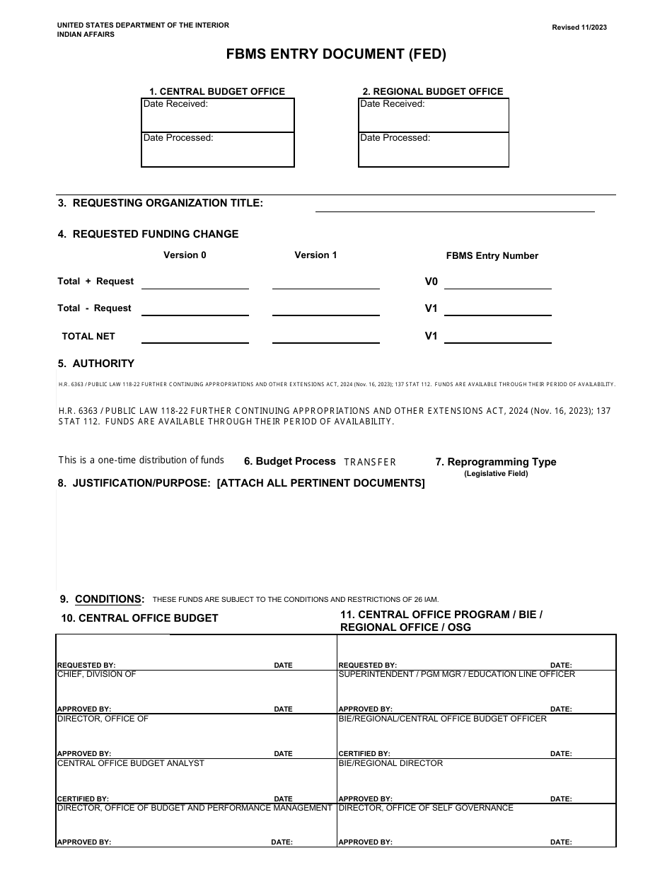 Fbms Entry Document (Fed) - Fill Out, Sign Online and Download PDF ...