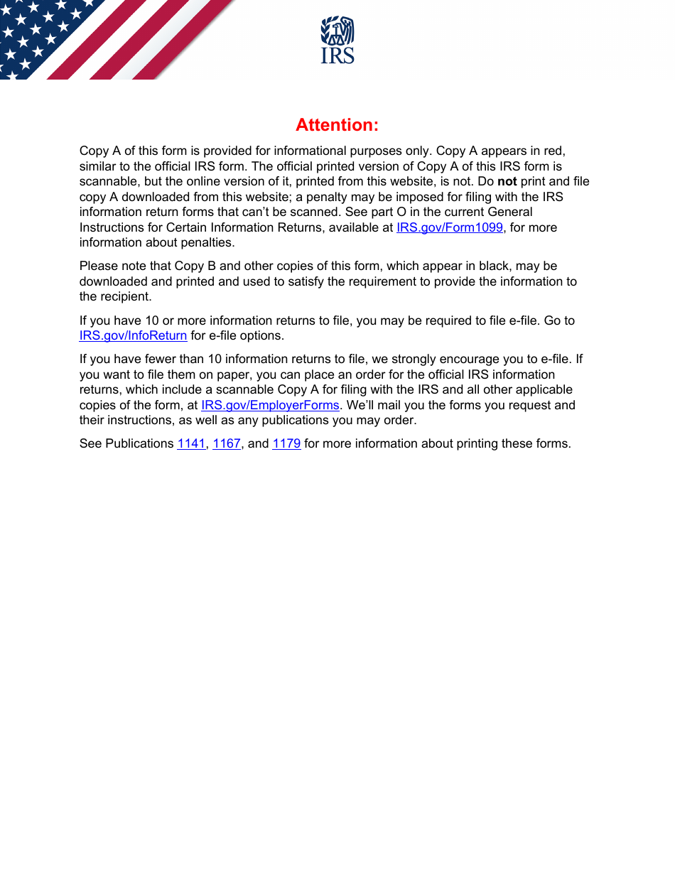 IRS Form 1099-MISC Download Fillable PDF or Fill Online Miscellaneous ...