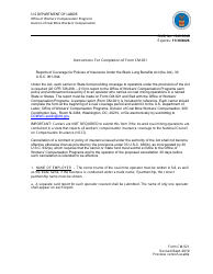 Download Instructions for Form CM-921 Report of Coverage for Policies ...