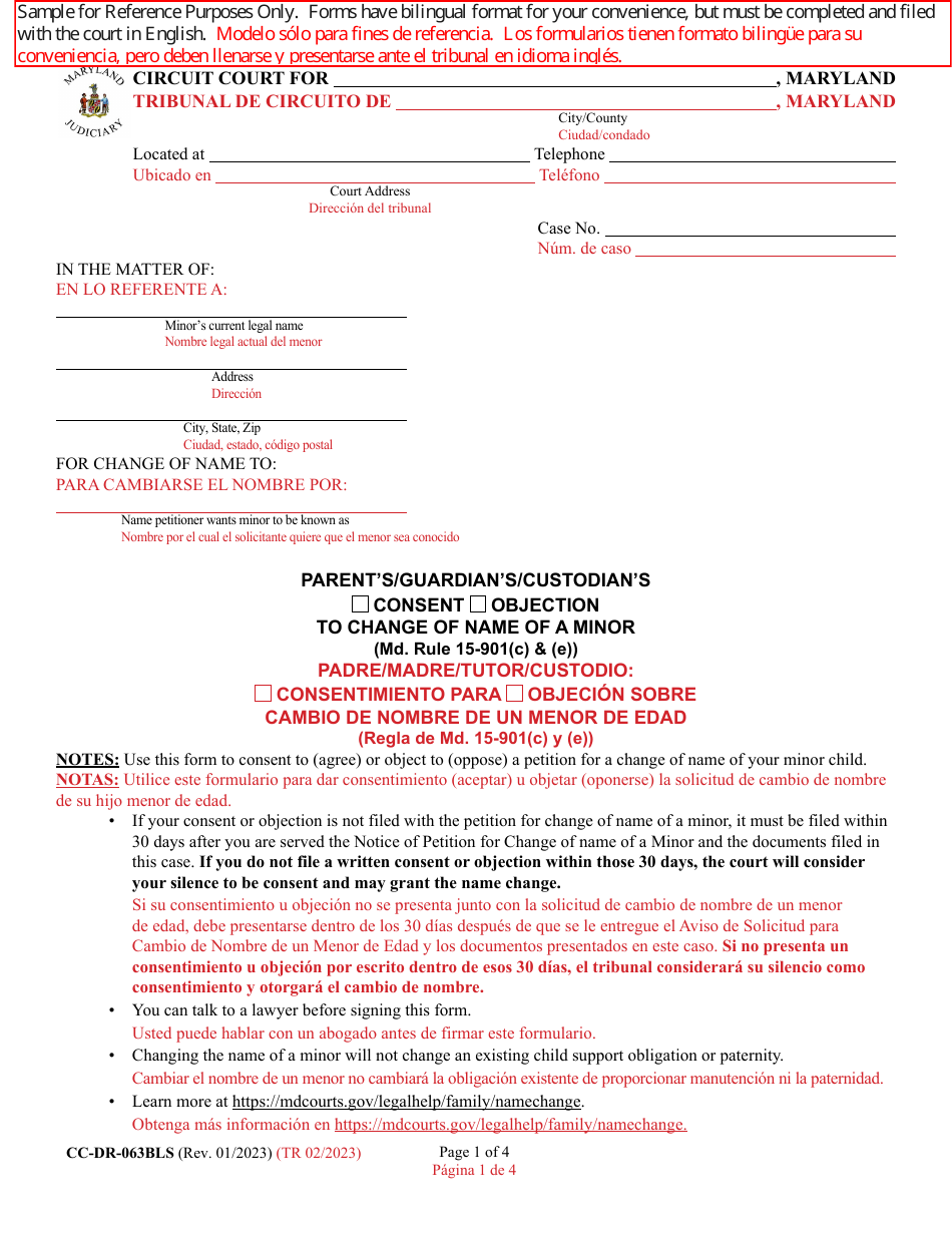 Form CC-DR-063BLS - Fill Out, Sign Online and Download Fillable PDF ...
