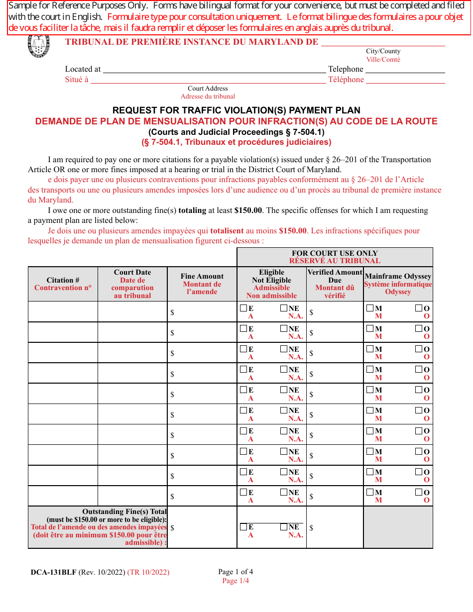Form DCA-131BLF - Fill Out, Sign Online and Download Printable PDF ...