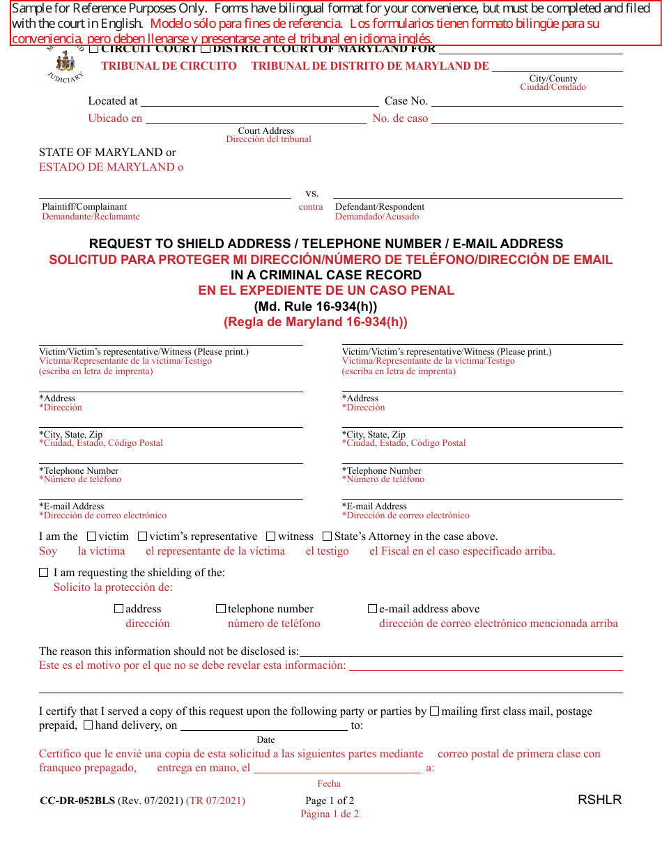 Form CC-DR-052BLS - Fill Out, Sign Online and Download Printable PDF ...