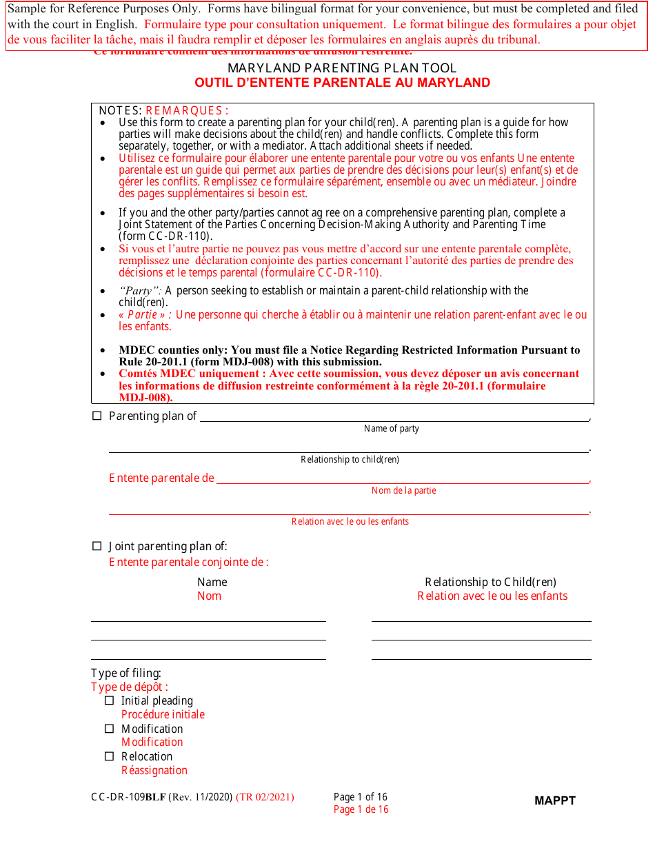 Form CC-DR-109BLF - Fill Out, Sign Online and Download Fillable PDF ...