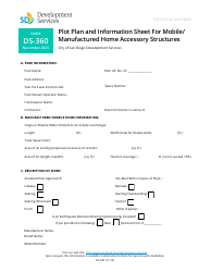 Form DS-360 - Fill Out, Sign Online and Download Fillable PDF, City of ...