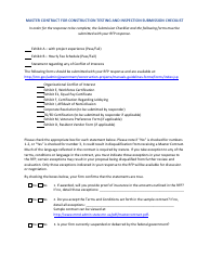 Minnesota Master Contract for Construction Testing and Inspection ...