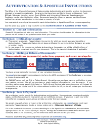 Download Instructions for Authentication & Apostille Order Form PDF ...