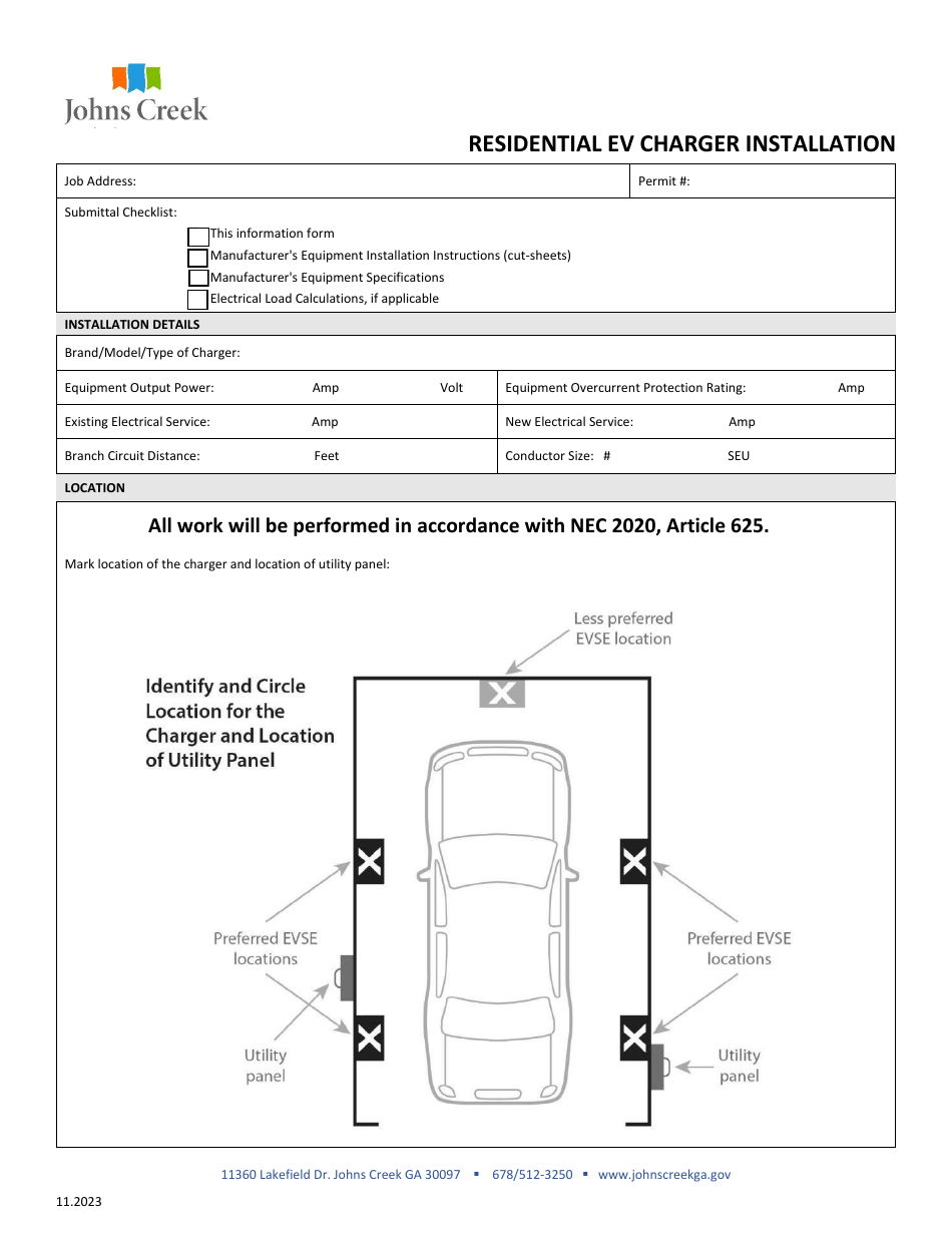 City of Johns Creek, Georgia (United States) Residential Ev Charger ...