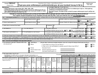 IRS Form 13614-C (HT) - Fill Out, Sign Online and Download Fillable PDF (Haitian Creole ...