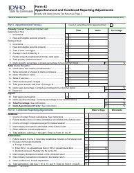 Form 42 (EFO00029) Download Fillable PDF or Fill Online Apportionment ...