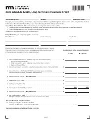 Schedule M1LTI Download Fillable PDF or Fill Online Long-Term Care Insurance Credit - 2023 ...