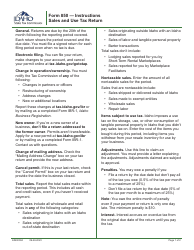 Download Instructions for Form 850 Sales and Use Tax Return PDF 2020 ...