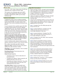 Download Instructions for Form 1350 Tobacco Tax Return PDF | Templateroller