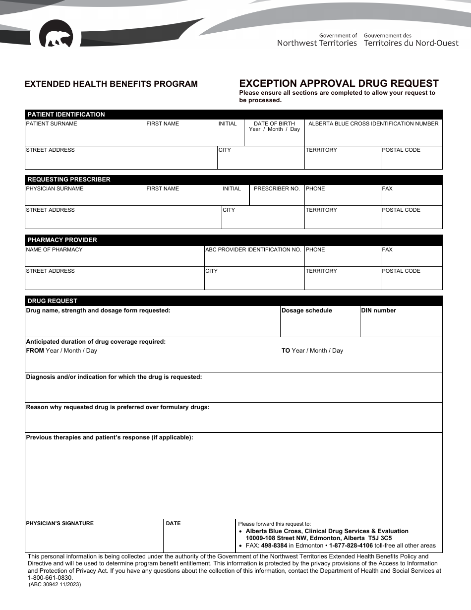 Form ABC30942 - Fill Out, Sign Online and Download Fillable PDF ...