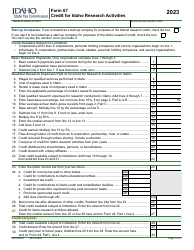 Form 67 (EFO00037) Download Fillable PDF or Fill Online Credit for ...