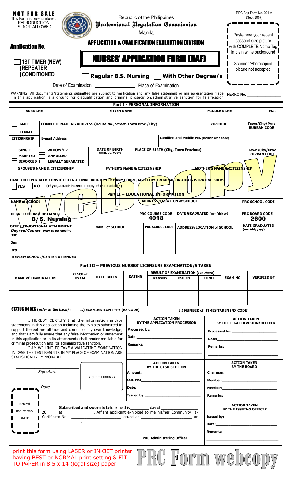 Form 001-A - Fill Out, Sign Online and Download Printable PDF ...