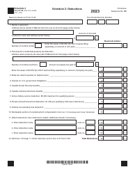 Form IT-40 (State Form 53996) Schedule 2 Download Fillable PDF or Fill ...