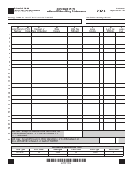 Form IT-40 (IT-40PNR; IT-40RNR; State Form 53056) Schedule IN-W ...