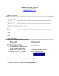 Louisiana Request for Lpaa Training - Fill Out, Sign Online and ...