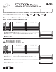 Form IT-225 Download Fillable PDF or Fill Online New York State ...