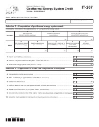 Form It-267 Download Fillable Pdf Or Fill Online Geothermal Energy
