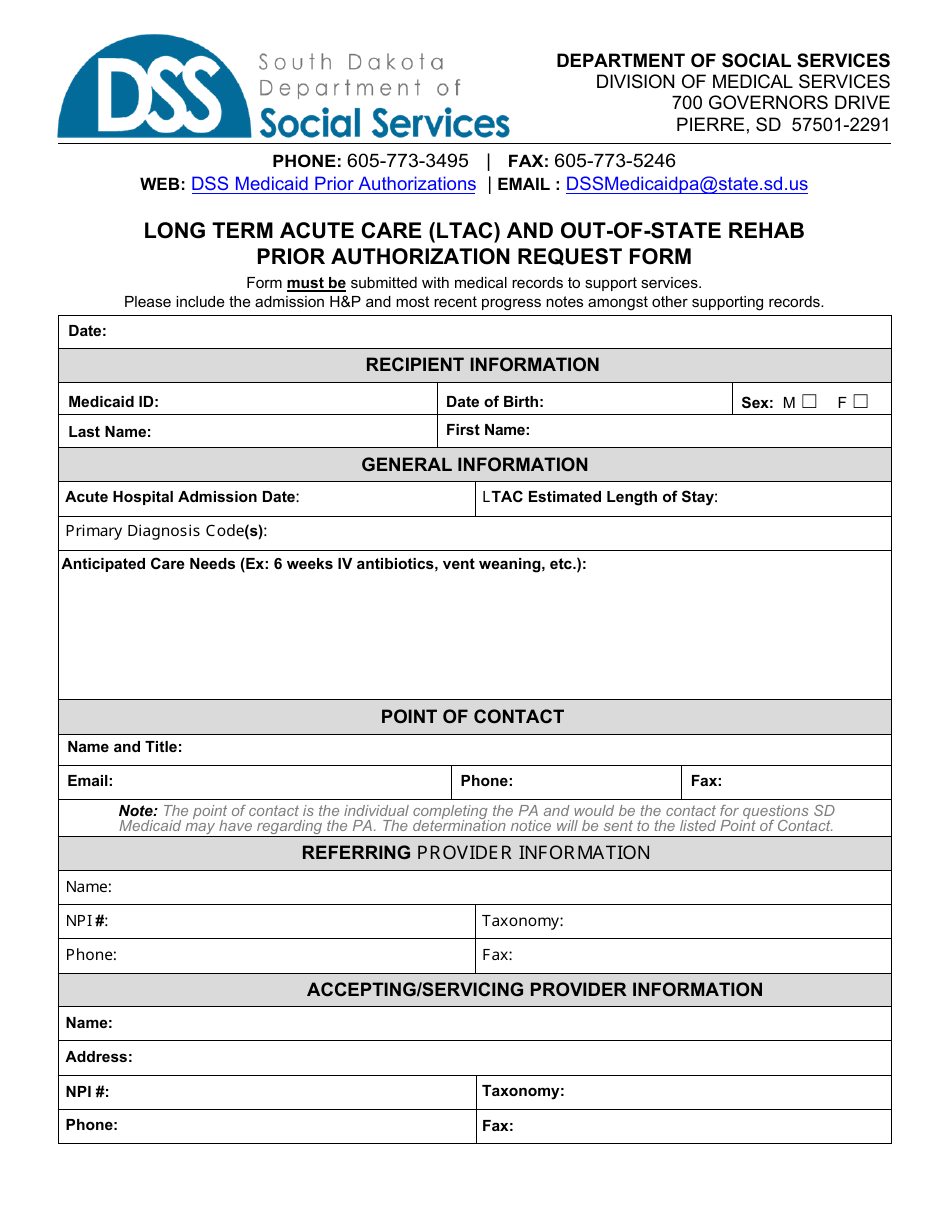 Form PA-112 Download Fillable PDF or Fill Online Long Term Acute Care ...