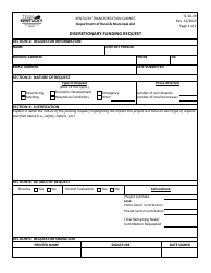 Form TC20-39 Download Printable PDF or Fill Online Discretionary ...