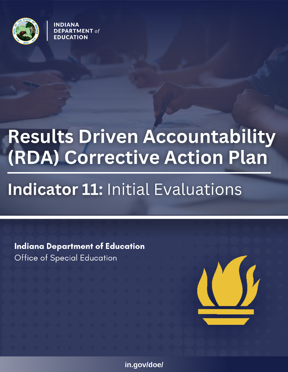 Indiana Results Driven Accountability (Rda) Corrective Action Plan ...