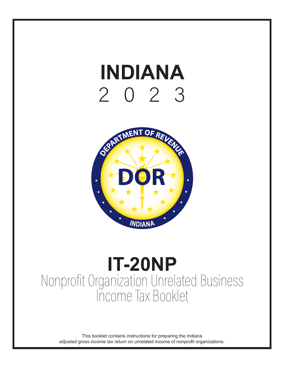 Download Instructions for Form IT-20NP, State Form 148 Indiana ...