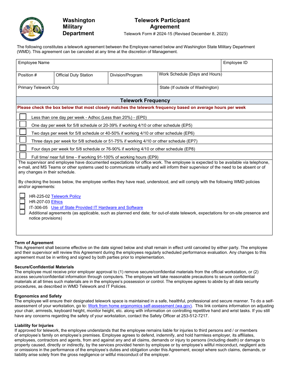 Form 2024-15 - Fill Out, Sign Online and Download Fillable PDF ...