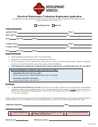 City of Fort Worth, Texas Application Form for Electrical Permits ...