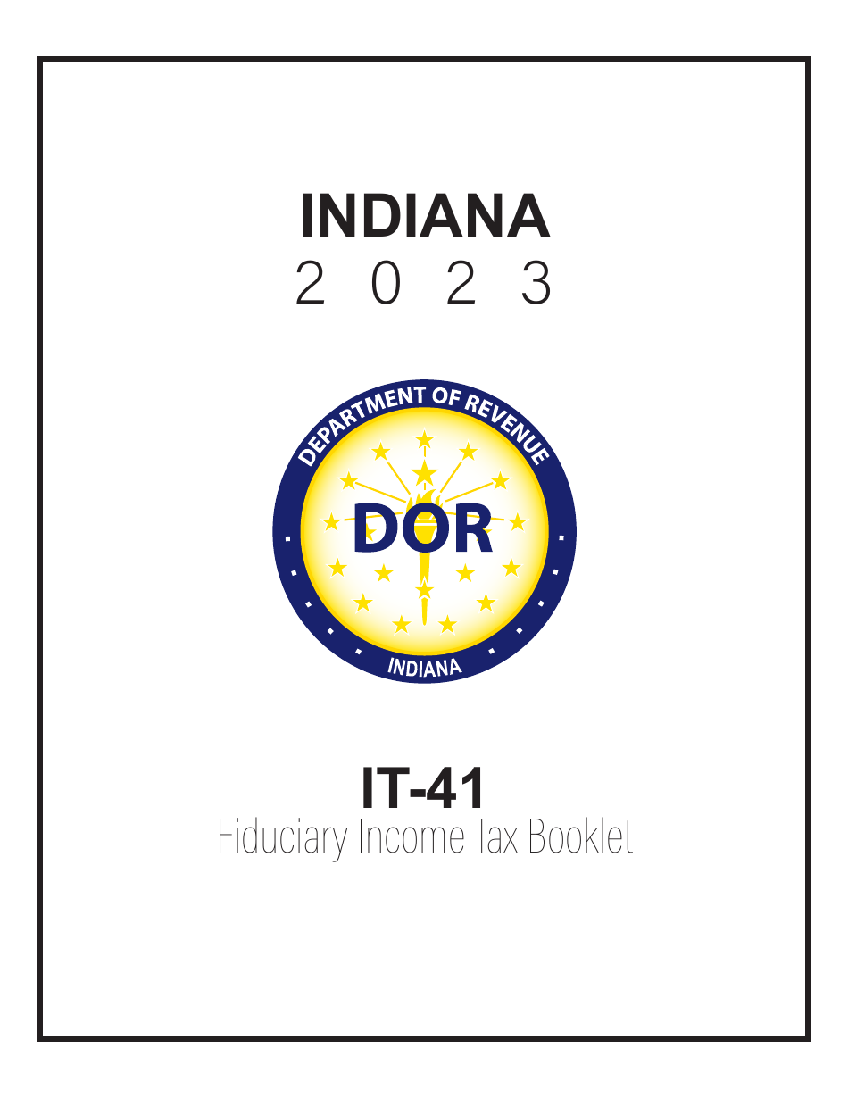 Download Instructions for Form IT-41, State Form 11458 Fiduciary Income ...