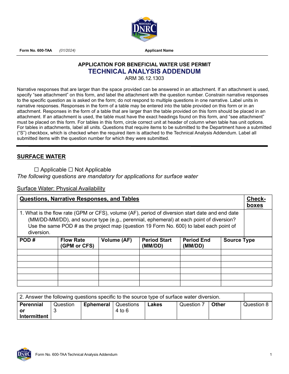 Form 600-TAA - Fill Out, Sign Online and Download Printable PDF ...