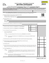 Form N-139 Download Fillable PDF or Fill Online Moving Expenses - 2023 ...