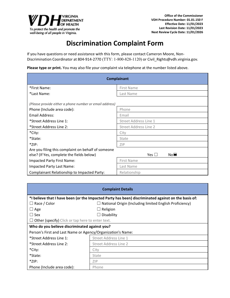 Form 01.01.150 - Fill Out, Sign Online and Download Fillable PDF ...