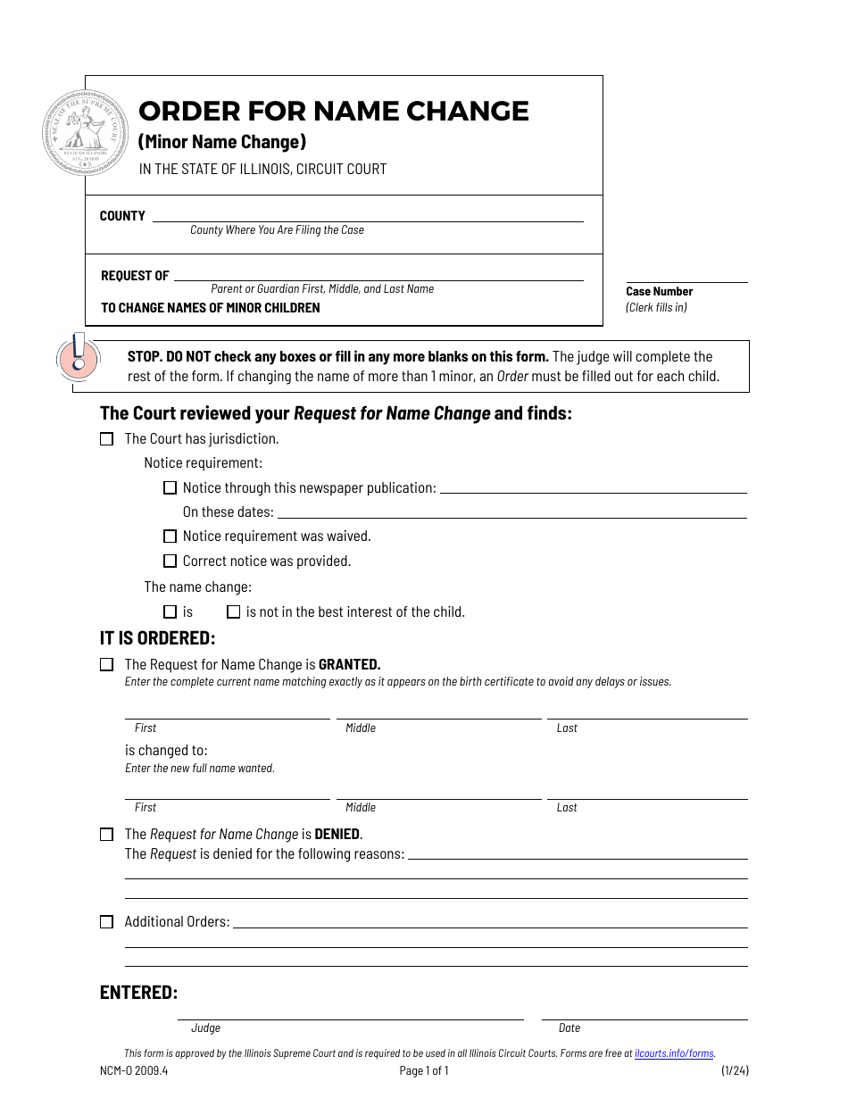 Form NCM-O2009.4 - Fill Out, Sign Online and Download Fillable PDF ...