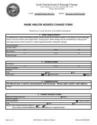South Dakota Name Change Request Form - Fill Out, Sign Online and Download PDF | Templateroller