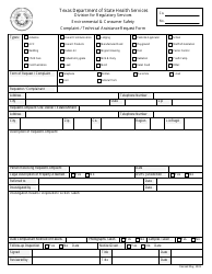 Texas Complaint/Technical Assistance Request Form - Fill Out, Sign ...