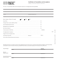 New York City Certificate of Completion and Acceptance - Fill Out, Sign ...